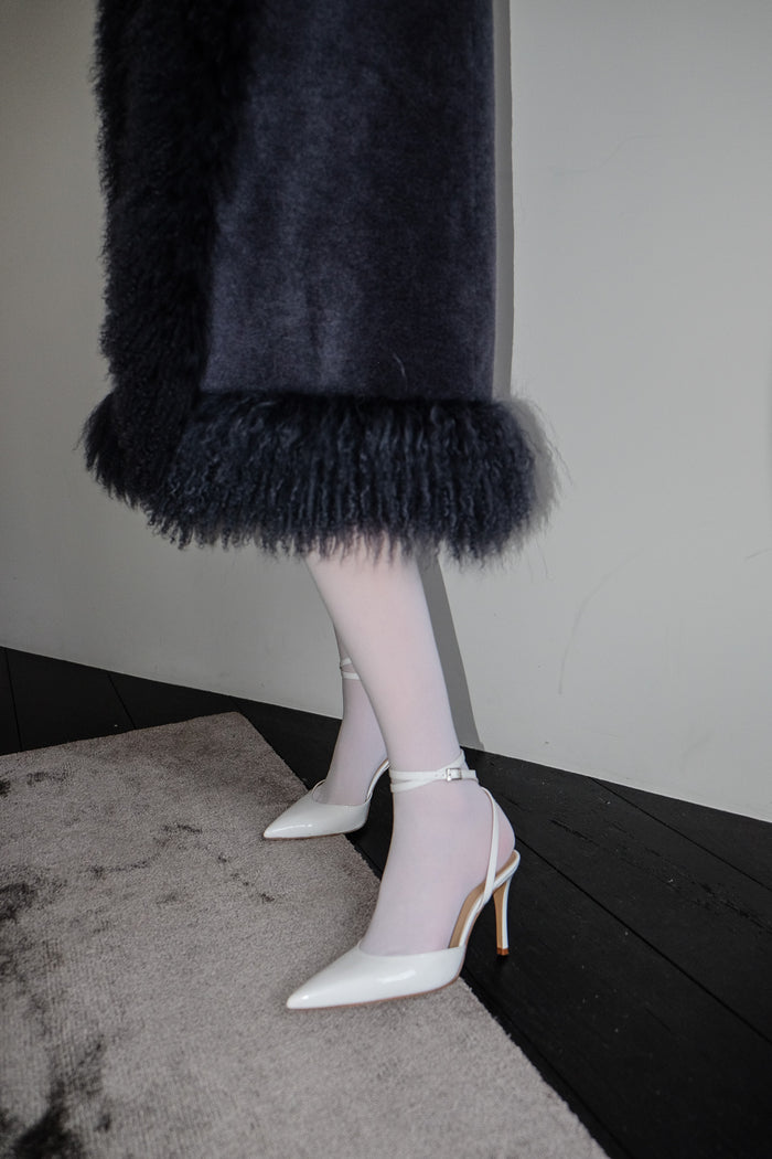 Iris Patent White Pump