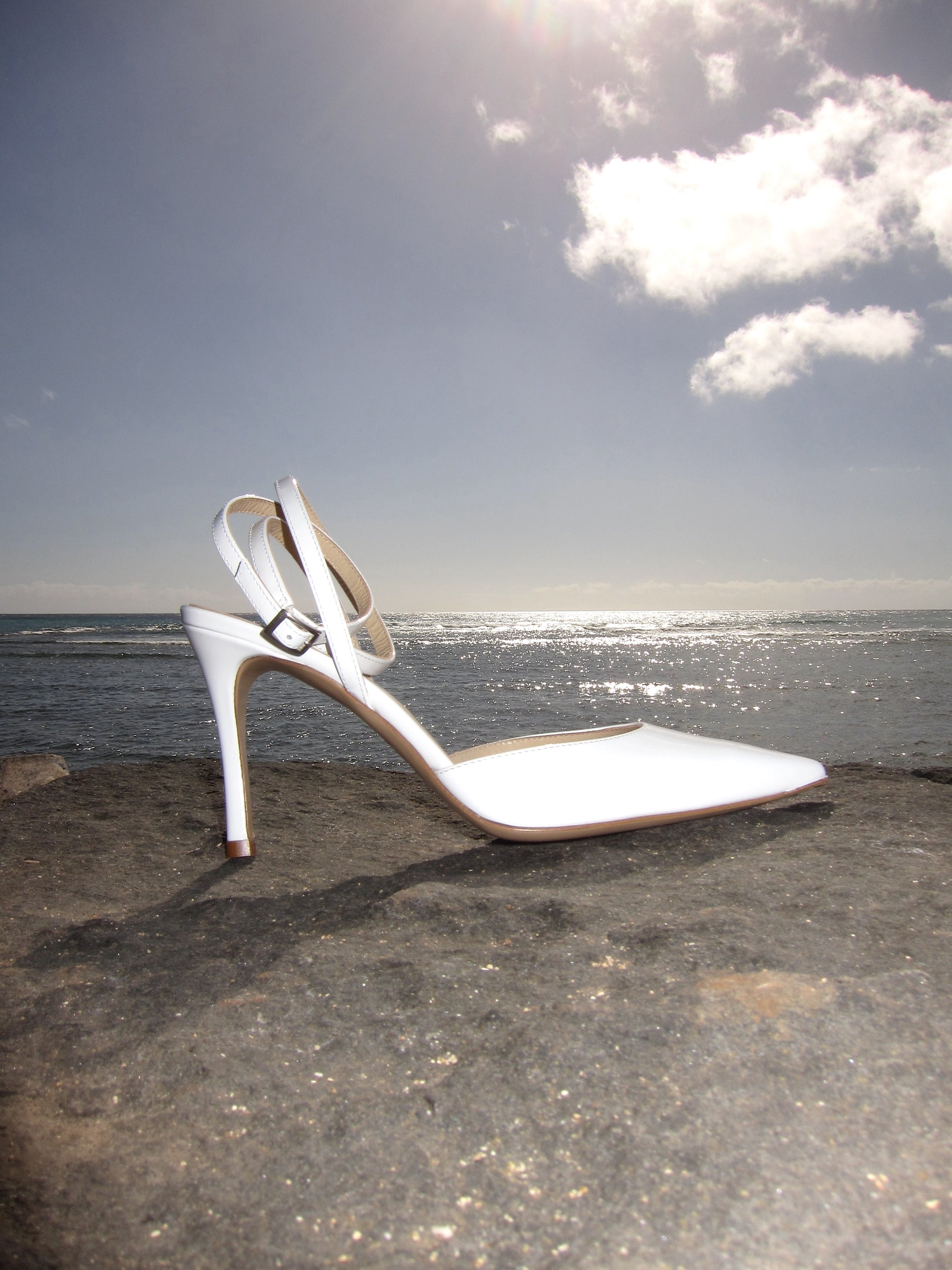 Iris in patent white